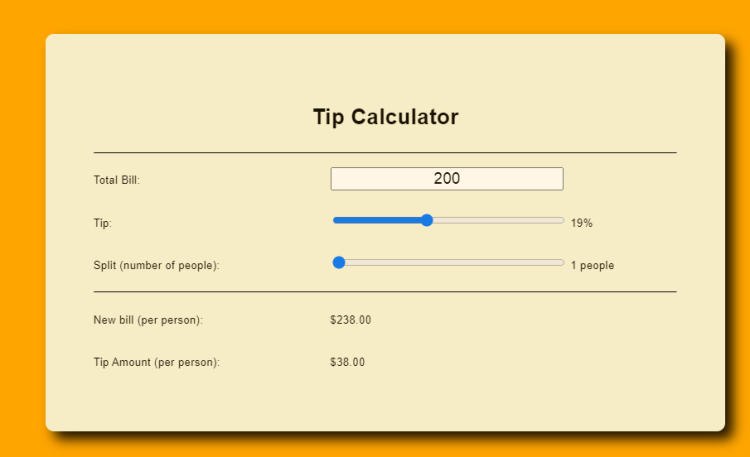 Simple Tip Calculator App in JavaScript Free Source Code | SourceCodester Simple Tip Calculator App in JavaScript Free Source Code | SourceCodester